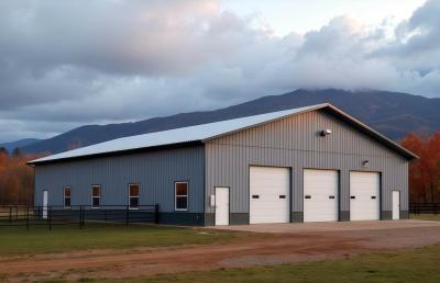 China Prefabricated Modular Industry Iron Structure Fabrication Structural Hangar Warehouse Building for Workshop for sale