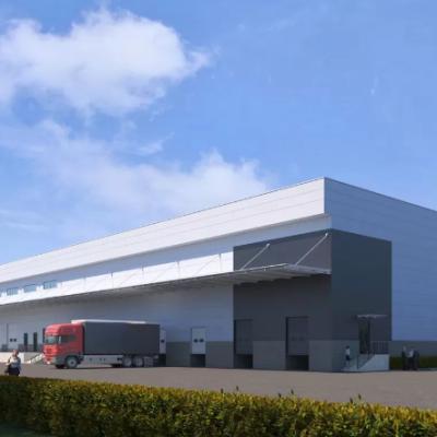 China Factory Direct Prefabricated Steel Structure Workshop Bolt Assembled Industrial Warehouse With Sandwich Panels Doors Windows for sale