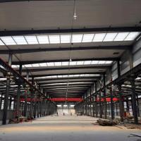 China Custom Q355B Steel Structure Portal Frame with Hot Dipped Galvanized Surface for 35-50 Years Life Time for sale