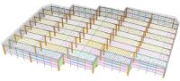 China Prefabricated Steel Prefab Buildings multi-span Warehouse Workshop in Chile for sale