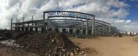 China Prefabricated Steel Prefab Buildings multi-span Warehouse Workshop in Chile for sale