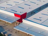 China Modular Steel Frame Warehouse Construction Weathering Steel Material Fire Resistance for sale