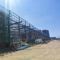China Prefabricated Steel Structure Building with Portal Frame Design, 30-50 Year Life Span, and 20+lb/sq.ft Roof Load for sale