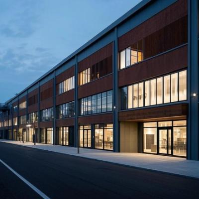 China Steel Structure Metal Garage Workshop Galvanized Layer Thickness High Tensile Strength for sale