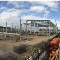 China Prefabricated Steel Prefab Buildings multi-span Warehouse Workshop in Chile for sale