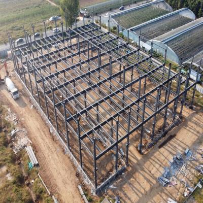China Simple Install Bolt Up Prefab Steel Workshop Factory Staff Living Quarters Prefabricated Industrial Storage Building for sale