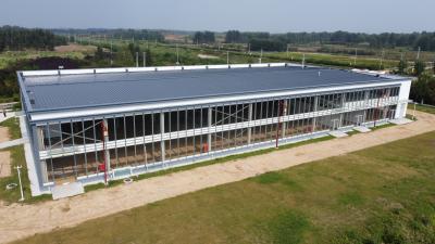China Custom Prefabricated Steel Structure Warehouse Q355B Main Frame Equivalent ASTM A572 Gr50 for Industrial Storage Plant for sale