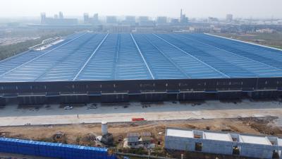 China Steel Structure Warehouse Designed to Support Automated Storage and Retrieval Systems for Improved Inventory Management for sale