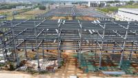 China Wear Resistant Steel Structure Metal Workshop Buildings Corrosion Inhibiting Color Tones for sale