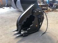 China Hydraulic 8t Dredging Excavator Thumb Grab Q345B/NM400 Manganese Steel for sale