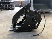 China Hydraulic 8t Dredging Excavator Thumb Grab Q345B/NM400 Manganese Steel for sale