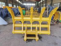 China 1000mm- 2400mm Excavator Root Rake 1-80T Root Rake For Mini Excavator for sale