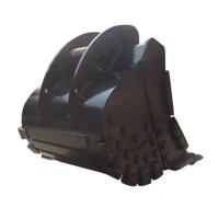 China EX220 EX200 Excavator Rock Bucket Heavy Duty Skid Steer Rock Grapple Fit Liebherr R317 for sale