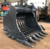 China Customized Capacity Excavator Skeleton Bucket 55mm-175mm Grid Screen for sale