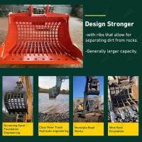 China Rock Riddle Skeleton Excavator Bucket For Energy and Mining for sale