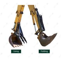 China Foldable Manual Excavator Thumb Grab 1000mm-2400mm Width for sale