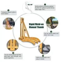 China Foldable Manual Excavator Thumb Grab 1000mm-2400mm Width for sale