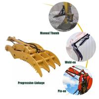 China 1.2-25T Excavator Bucket Thumb Progressive Excavator Hydraulic Thumb for sale