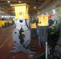 China Q460 Excavator Log Grapple NM400 Hydraulic Rotating Grapples for sale