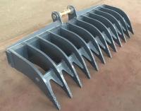 China Construction Machinery Excavator Root Rake 1-50T Mini Excavator Brush Rake for sale