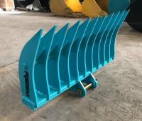China HARDOX450/500 Excavator Root Rake attachment 4ft-8ft Wide for sale