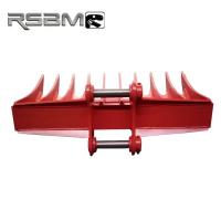 China Q345B Excavator Root Rake Heavy Duty Root Rake For Large Land Clearing Jobs for sale