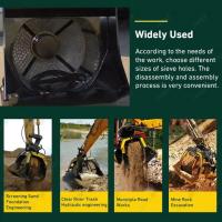 China RSBM 20 Ton Excavator Attachments Rotary Screening Bucket for sale