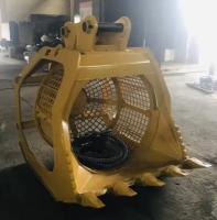 China 0.6-2m3 Excavator Attachments Hydraulic Rotary Screen Bucket for sale