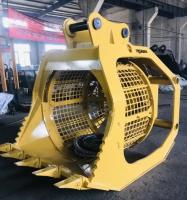 China 0.6-2m3 Excavator Attachments Hydraulic Rotary Screen Bucket for sale