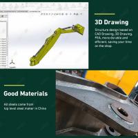 China 10-40 Ton Excavator Attachments Long Reach Boom And Arm for sale