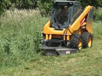 China Heavy Duty Brush Skid Steer Grass Cutter Attachment 60 72 84 Inch for sale