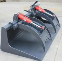 China OEM Skid Steer Attachments 1500-1830mm Width Rock Bucket Grapple for sale