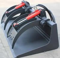 China OEM Skid Steer Attachments 1500-1830mm Width Rock Bucket Grapple for sale