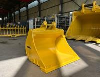 China Reinforced Steel Drilling Mud Bucket For Backhoe Excavator for sale