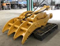 China Reinforced Steel Digger Thumb Grab HARDOX450/500 Customized for sale