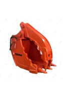 China Durable Steel Excavator Grab Bucket Optimal For Debris Sorting for sale