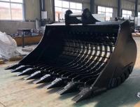 China Heavy Duty Skeleton Skid Steer Bucket For Debris Sorting 1-50T for sale