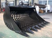 China Heavy Duty Skeleton Skid Steer Bucket For Debris Sorting 1-50T for sale