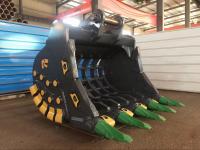 China HARDOX450 1-50 Ton Excavator Sieve Bucket For Mining Operations Land Grading for sale