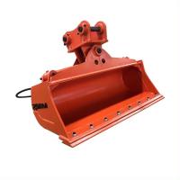 China Factory Sale 45 Degree Mini Excavator Tilt Bucket 2000mm Width Arrangement For 90-Degree Tilt for sale