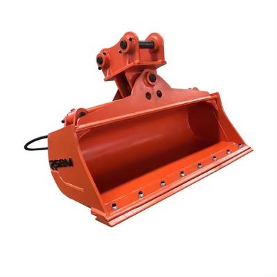 China Factory Sale 45 Degree Mini Excavator Tilt Bucket 2000mm Width Arrangement For 90-Degree Tilt for sale