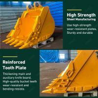 China Q345B Excavator Digger Bucket With Optional Wearing Block for sale