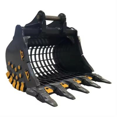 China Versatile Excavator Skeleton Rock Bucket With Customized Design And Q460 Material for sale