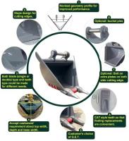 China Farms' High Capacity Trenching Bucket For Backhoe Customized To Your Needs for sale