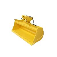 China Auxiliary Blade Adopts 30MnB NM360/400 Excavator Mud Bucket For Slope Trimming for sale