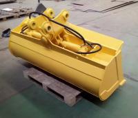 China Auxiliary Blade Adopts 30MnB NM360/400 Excavator Mud Bucket For Slope Trimming for sale