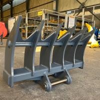 China Excavator Root Rake For Heavy Duty Land Clearing Jobs And Large Applications for sale
