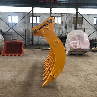 China Excavator Root Rake Land Clearing Made Simple With Ground Grasping Claw 300-10000 for sale