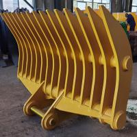 China Contiguous United States Excavator Soil Rake with 6-12 Teeth Design for sale