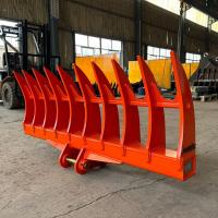 China 250 lbs Shipping Weight Excavator Root Rake with Curved Teeth Contiguous United States for sale